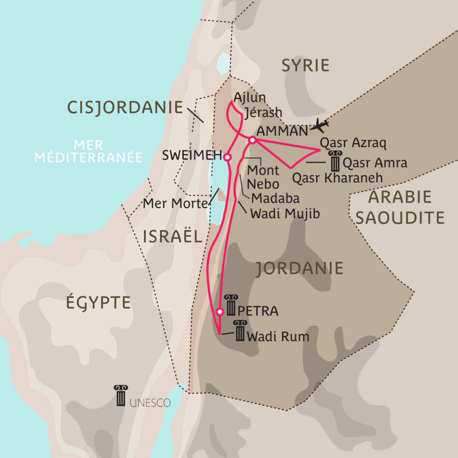 Circuit accompagné Jordanie dès 1740 € avec Vol + Hébergement | Kuoni